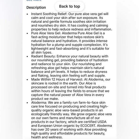 ALODERMA | Skincare | New Aloderma Aloe Vera Gel 96 | Poshmark